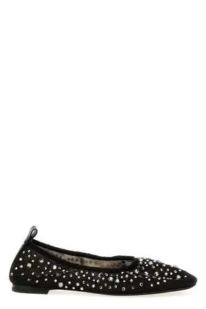 Tory Burch Crystal Ballet' Flats - Black