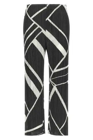 PLEATS PLEASE Fold Line' Trousers - Gray