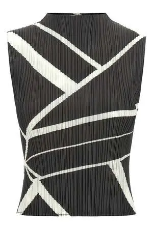 PLEATS PLEASE Blouse 'fold Line - Gray