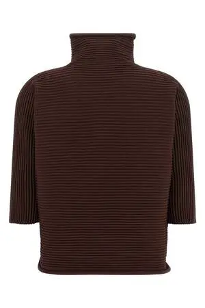 PLEATS PLEASE Blouse 'zig Zag Knit