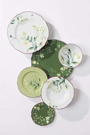 GINORI 1735 Porcelain Dessert Plate With Scalloped Edge