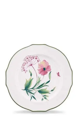 GINORI 1735 Porcelain Plate Florenza Malva Motif - Multi