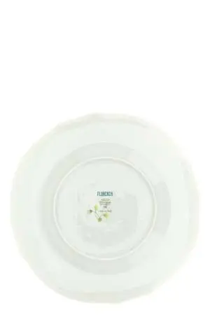 GINORI 1735 Porcelain Dinner Plate With Botanical Motif