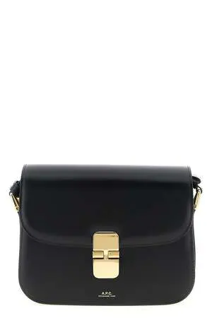 A.p.c. Grace Small Bag Gold-tone Clasp - Black