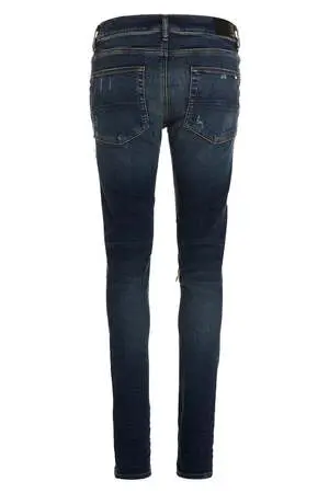 Amiri Mx1 Jeans With Leather Inserts