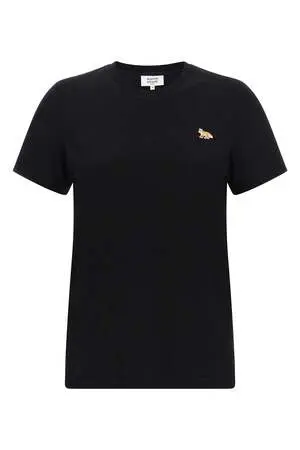 Maison Kitsuné T-shirt Baby Fox Patch Detail - Black