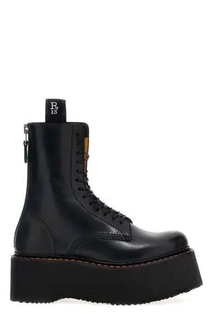 R13 Lace-up Boots Stacked Platform Sole