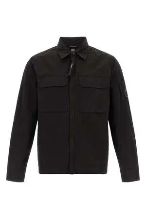 C.P. COMPANY C. P. Company C. P. Company Overshirt With Signature Lens Detail - Black