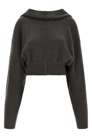 Rick Owens Tower Pull' Hooded Sweatshirt - Gray