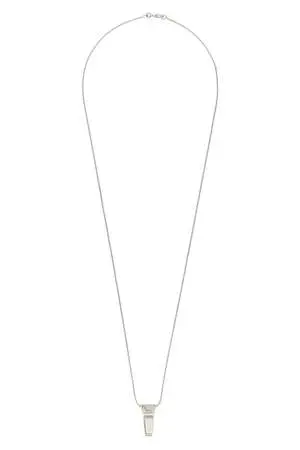 Rick Owens Mini Crystal Trunk' Necklace - Silver