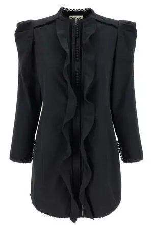 Isabel Marant Étoile Mini Dress With Cascading Ruffles - Black