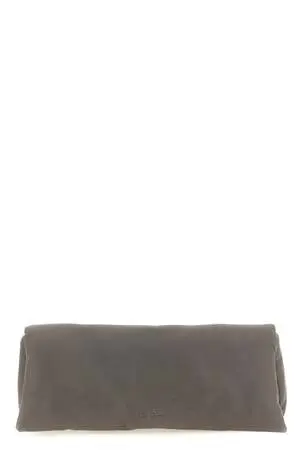 Rick Owens Padded Leather Baguette Clutch