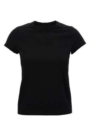 Rick Owens T-shirt With Signature Back Seam - Black