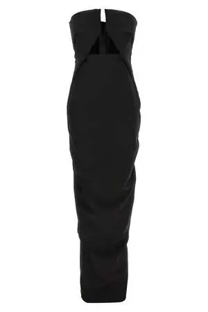 RICK OWENS Maxi Dress With Geometric Cut-out Detail