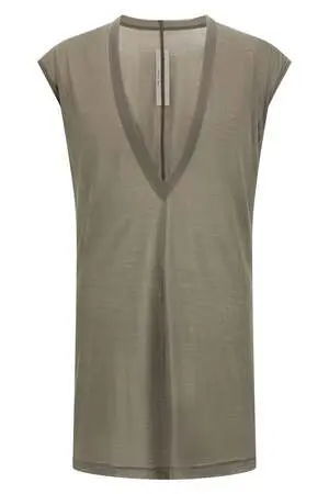Rick Owens Semi-sheer Jersey T-shirt Gray