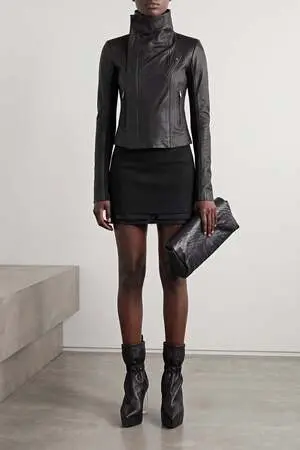 Rick Owens Draped Detail Ankle Boot