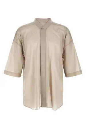 Rick Owens Cotton Voile Shirt - Gray