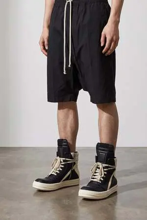 Rick Owens Bermuda Shorts With Contrasting Drawstring