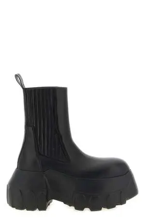 Rick Owens Beatle Mega Tractor' Ankle Boots - Black