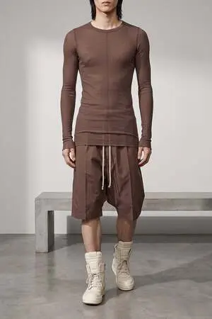 Rick Owens Shorts With Dropped Crotch