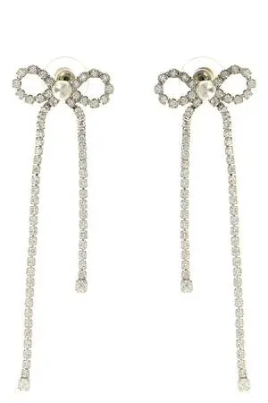 SELF-PORTRAIT Earring With Crystal Fringes