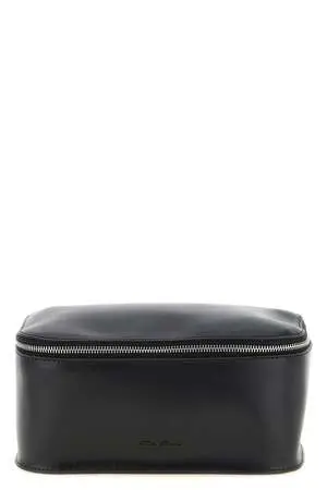Rick Owens Medium Leather Beauty Case - Black