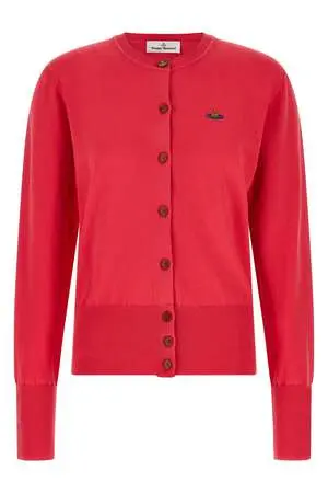 VIVIENNE WESTWOOD Bea Cardigan With Orb Detail Red
