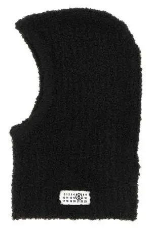 MAISON MARGIELA Balaclava With Bouclé Texture - Black