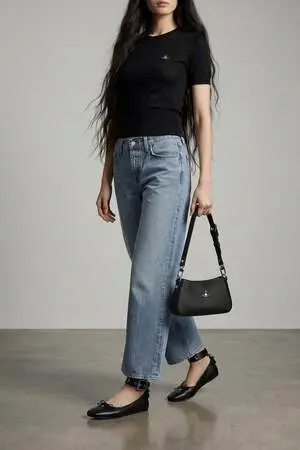 VIVIENNE WESTWOOD Knit Top With Embroidered Orb