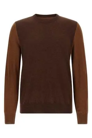 MAISON MARGIELA Two-tone Wool Sweater - Brown