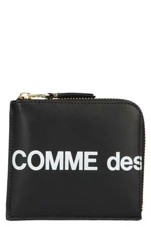 Comme Des Garçons Huge Logo' Wallet - Black