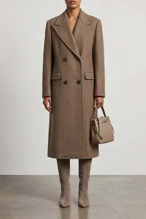 Tory Burch Sartorial Double-breasted Wool Coat