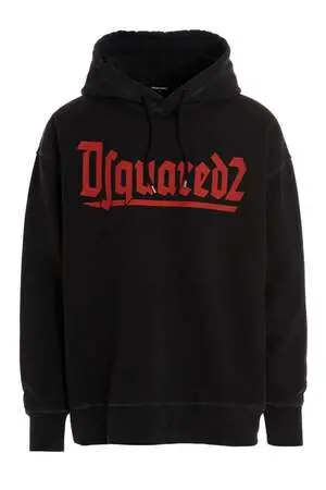 Dsquared2 Sweatshirt 'slouch Hoodie - Black
