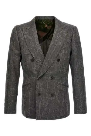 MAURIZIO MIRI Wool Blazer - Gray