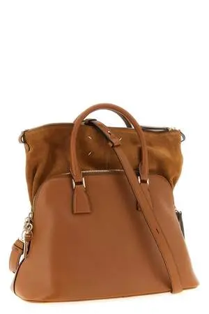 MAISON MARGIELA 5ac Soft Medium Shoulder Bag - Brown