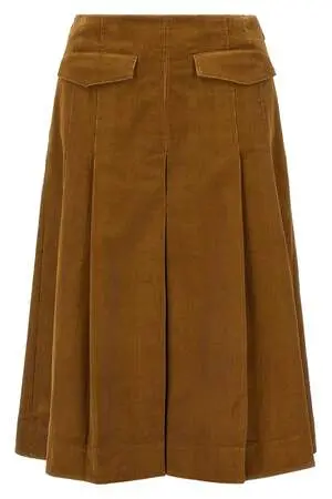 Tory Burch Corduroy Skirt - Brown