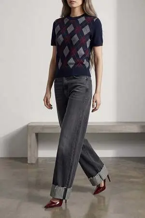 Tory Burch Argyle Sweater