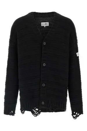 MAISON MARGIELA Cardigan 'distressed - Black
