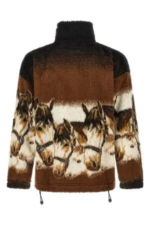 MAISON MARGIELA Graphic Print Fleece Jacket