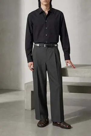 LEMAIRE Cotton And Silk Shirt With Patch Pocket