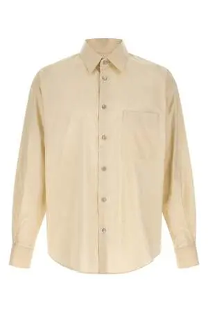 LEMAIRE Cotton Silk Shirt With Chest Pocket - Beige