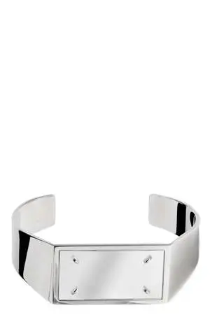 MAISON MARGIELA Four Stitches' Cuff Bracelet - Silver