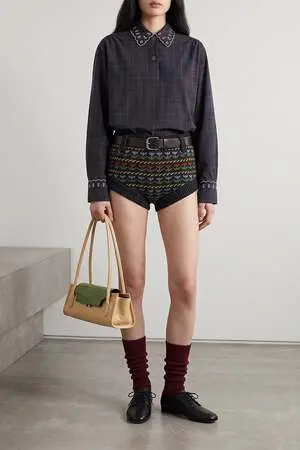 Marni Wool Jacquard Culottes