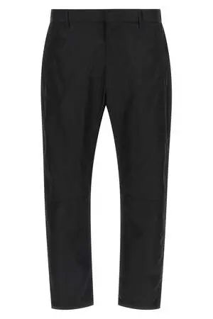 PRADA Trousers With Enamel Triangle Logo