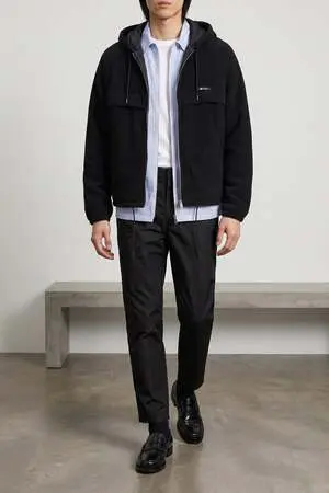 Prada Trousers With Enamel Triangle Logo