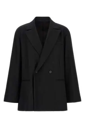 SSSTEIN Flannel Blazer With Belt - Black