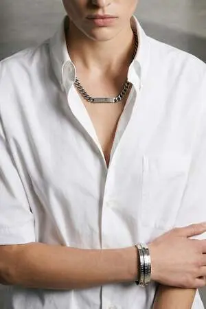 MAISON MARGIELA Necklace With Engraved Plaque
