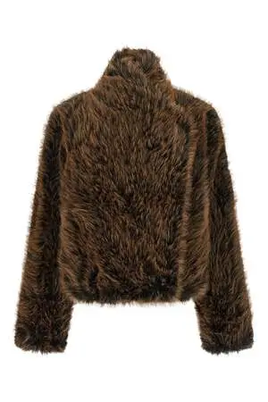 BBCOUTURE Susan First' Faux Fur Jacket - Brown