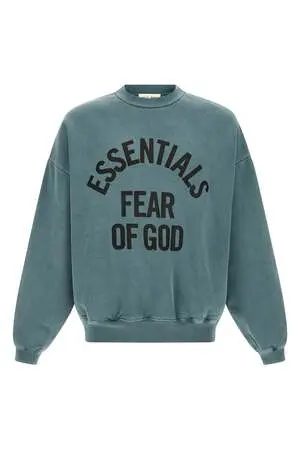 Fear Of God S Oversized Cotton Sweatshirt - Light Blue
