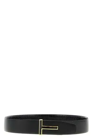 TOM FORD Belt Crocodile-effect Leather
